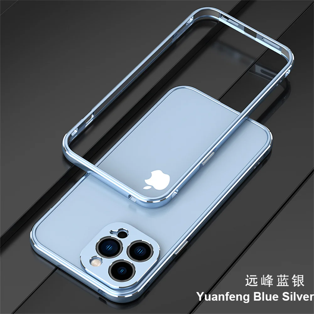 For iPhone 11 12 13 Pro Max Metal Bumper Case Luxury Aluminum Frame ...