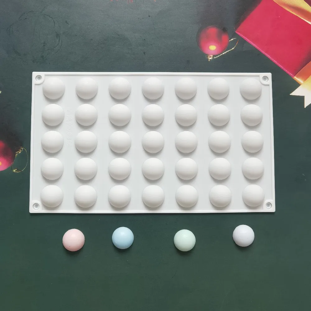 35-Holes-3D-Ball-Round-Half-Sphere-Silicone-Molds-DIY-Baking-Pudding ...