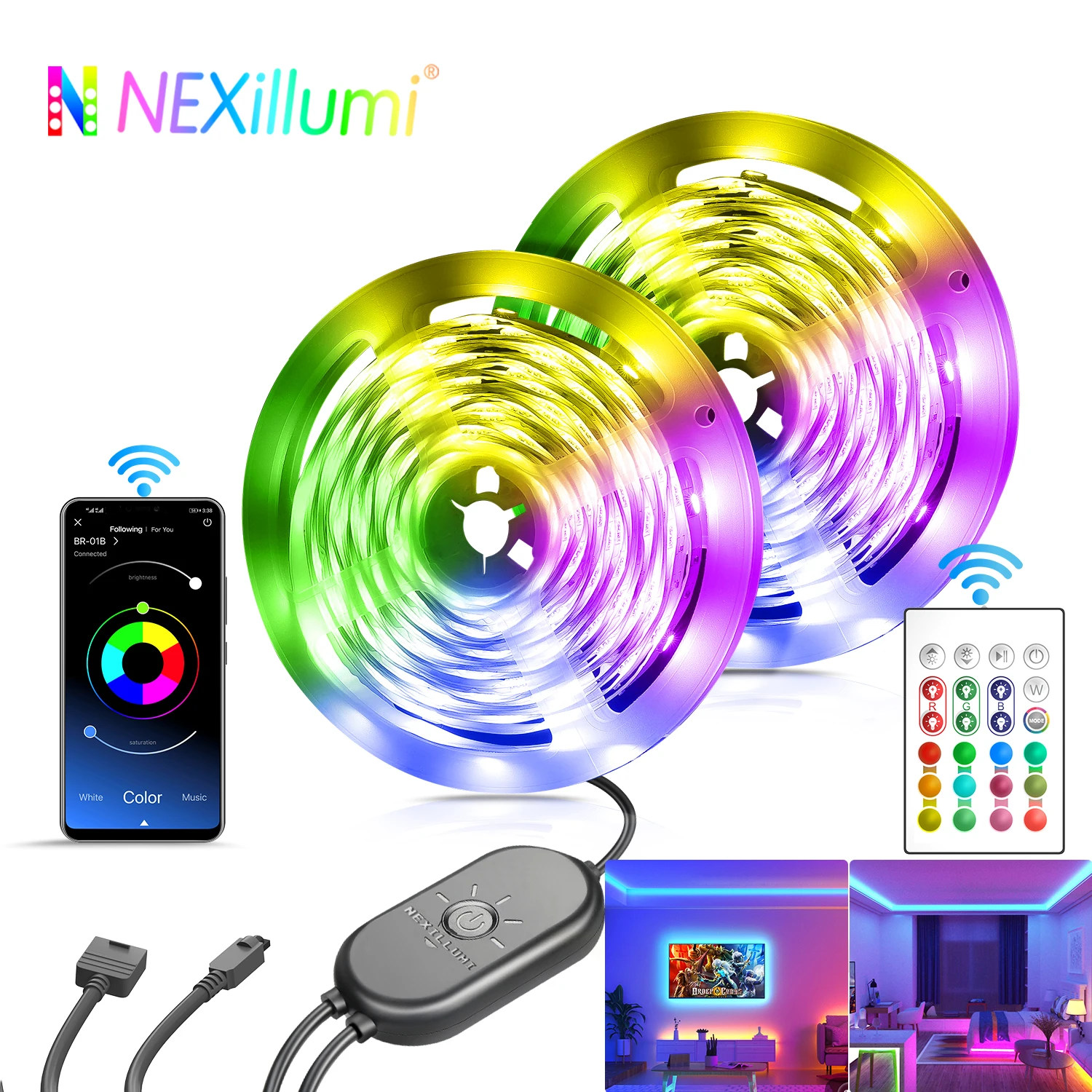 SMD5050-LED-Lights-TV-Desktop-Screen-Backlight-LED-Strip-Light-Color ...