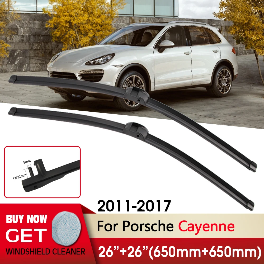Car Wiper RHD & LHD Front Wiper Blades 26"+26" For Porsche Cayenne 2011 ...