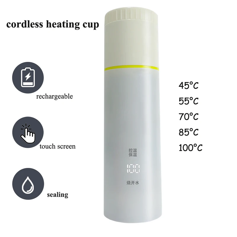 Travel-Electric-Kettle-Rechargeable-Fast-Boiling-Water-Smart-Heating ...