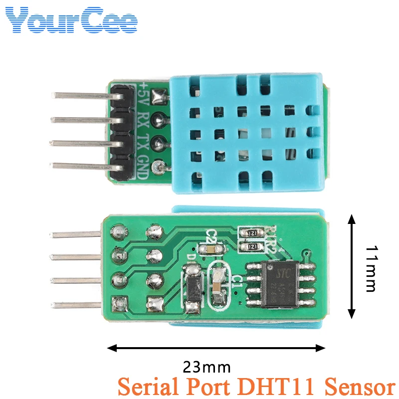 DHT11-Serial-Port-Digital-Temperature-Humidity-Sensor-Module-3-3V-5V-Single-Chip-Machine ...