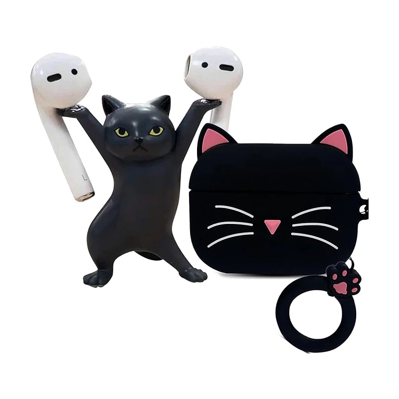 Airpod-Pro-Case-Cover-Cute-Kitty-Animal-W-Magnetic-Dance-Cat-Airpod ...