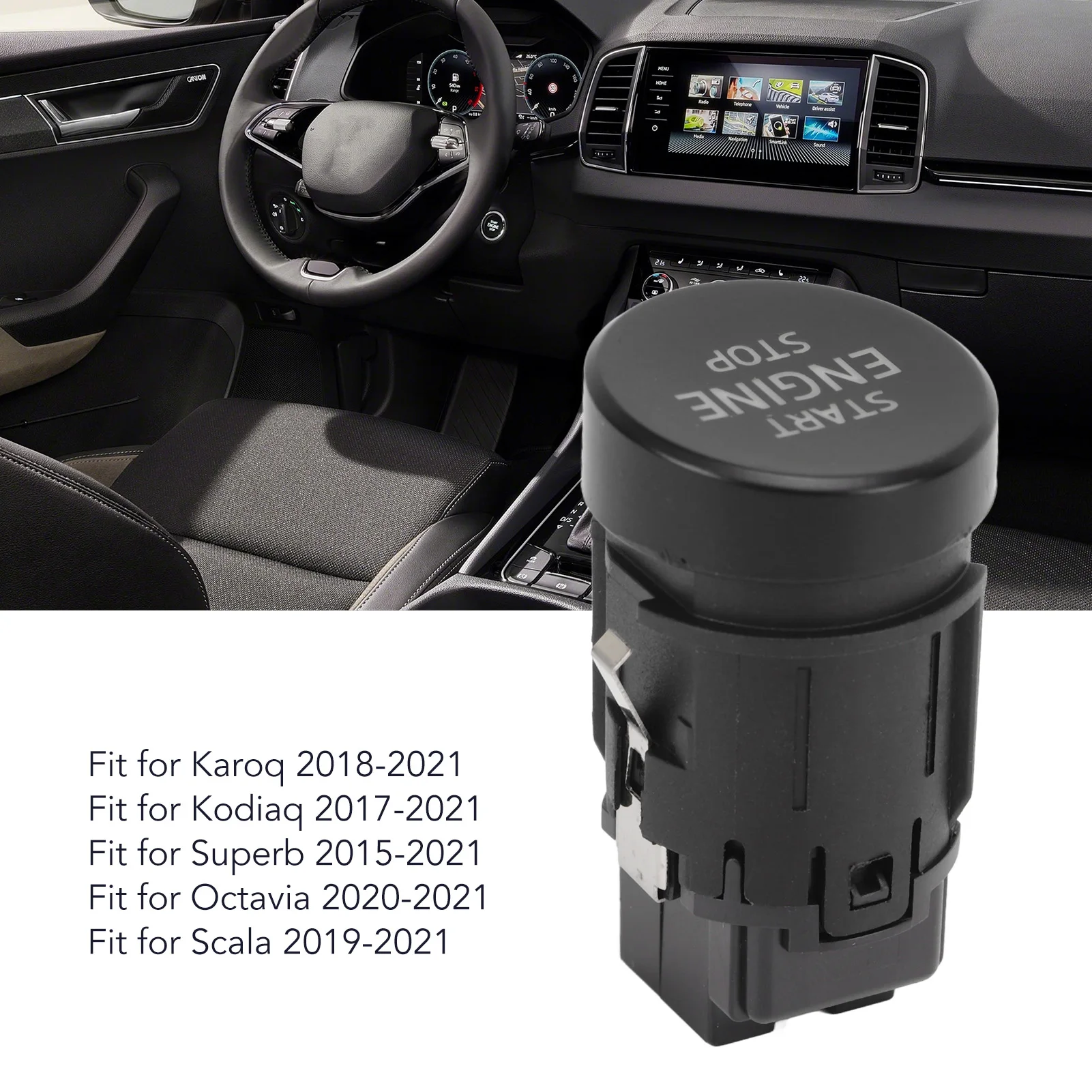 3V0905217 3V0905217A Engine Start Stop Switch Button For Skoda Karoq ...