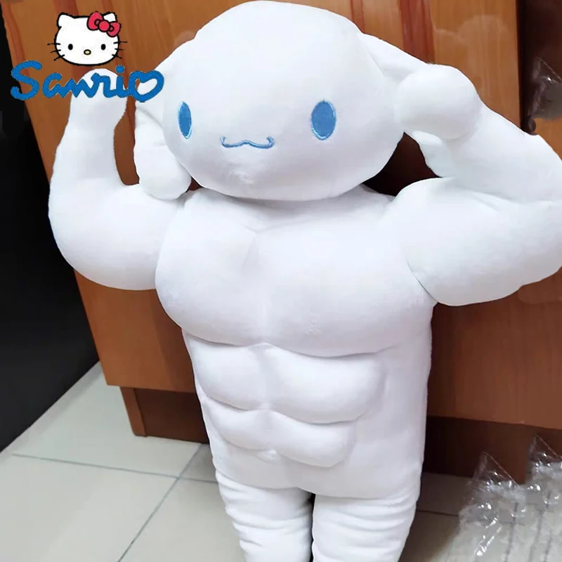 Sanrio-Cartoon-Muscle-Cinnamoroll-My-Melody-Pom-Pom-Purin-Kuromi-Plush ...