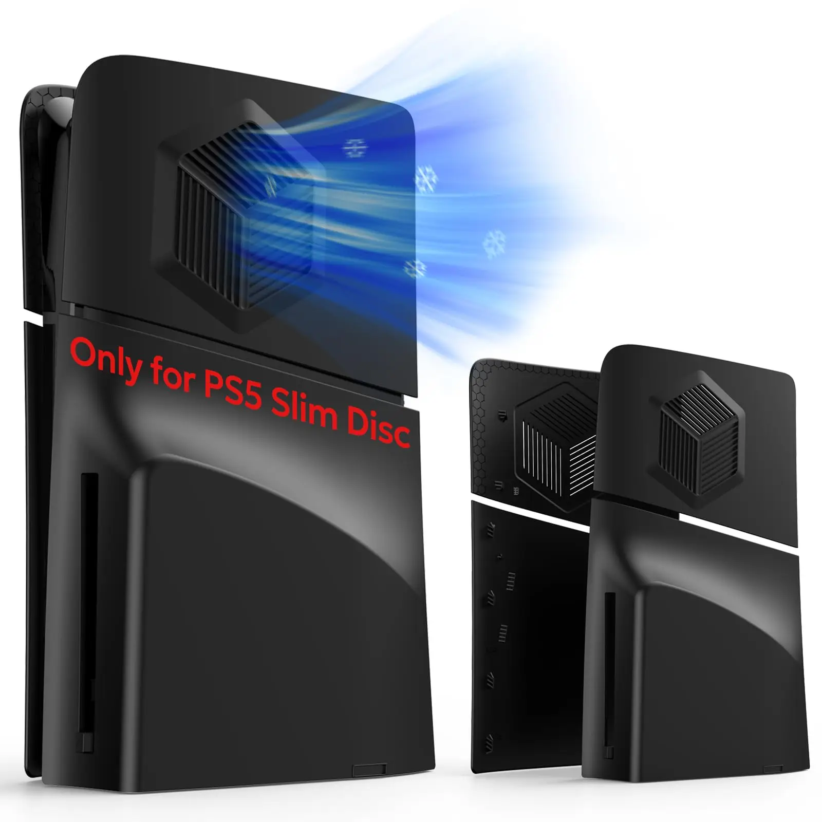 Faceplate for PS-5 SLim Disc Edition Cover with Cooling Vents For Sony ...