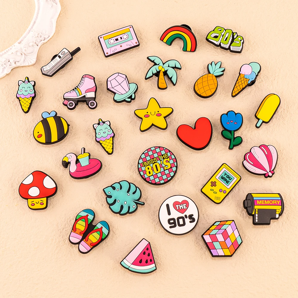 Cute-Cartoon-Shoe-Decora-es-Pins-para-homens-e-mulheres-estilo-casual ...