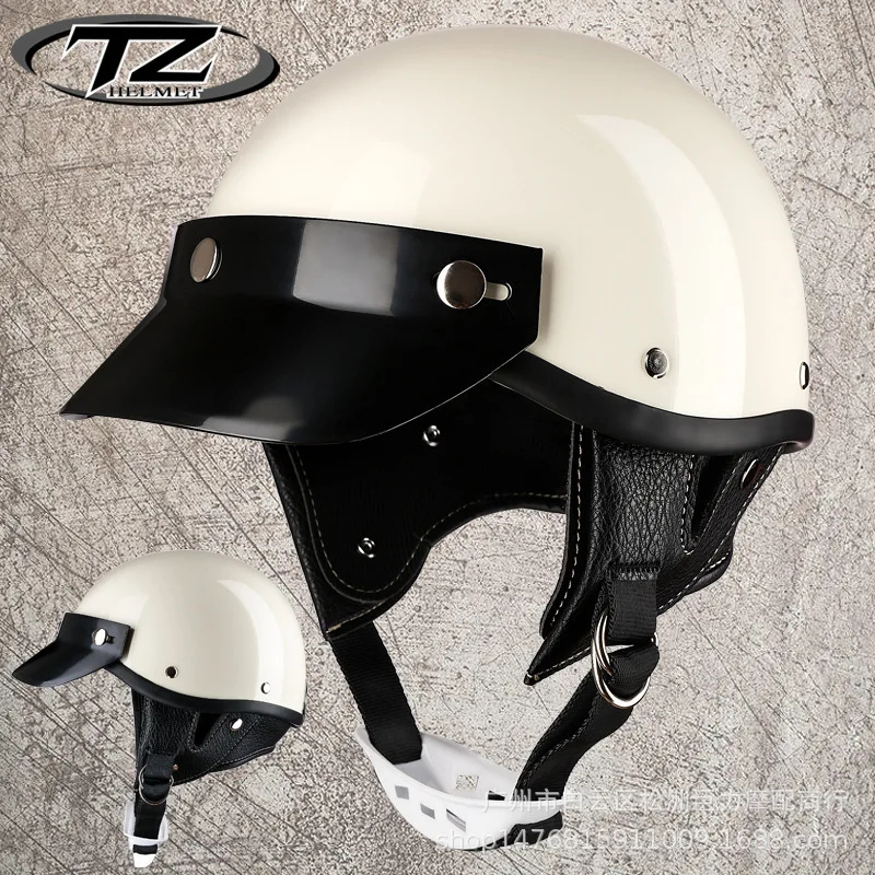Japanese Retro Motorcycle Helmet Motorcycle Helmet for Harley Four ...