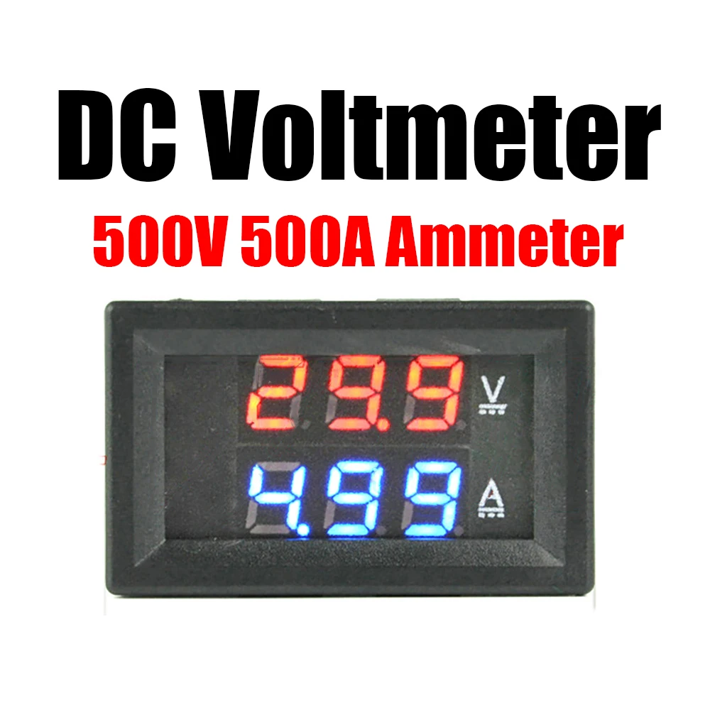 DC-500V-500A-LED-Digital-Voltmeter-Ammeter-1A-5A-10A-50A-100A-200A-0-28 ...
