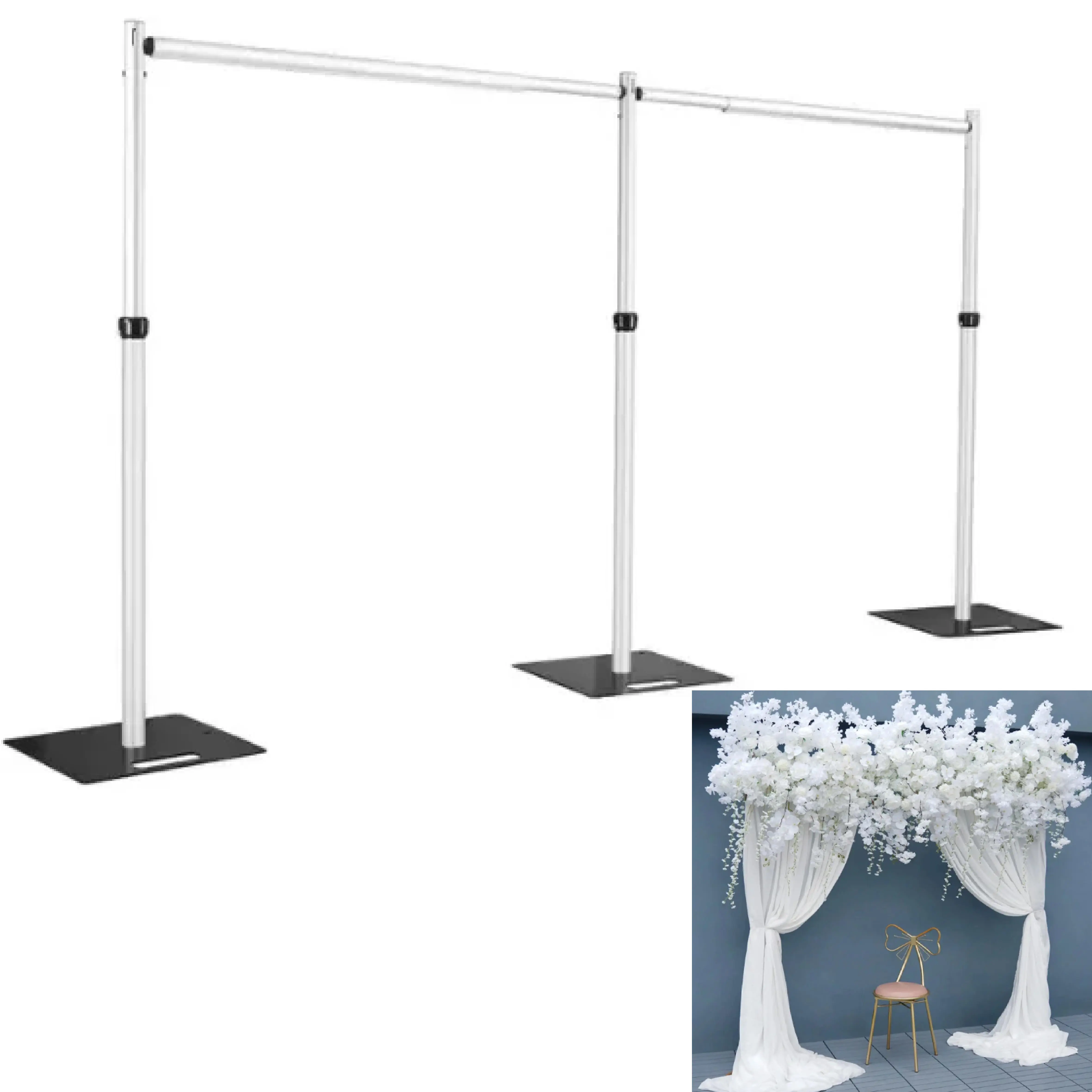 3x6m-Wedding-Stage-Backdrop-Stand-Adjustable-Aluminum-Alloy-Frame ...