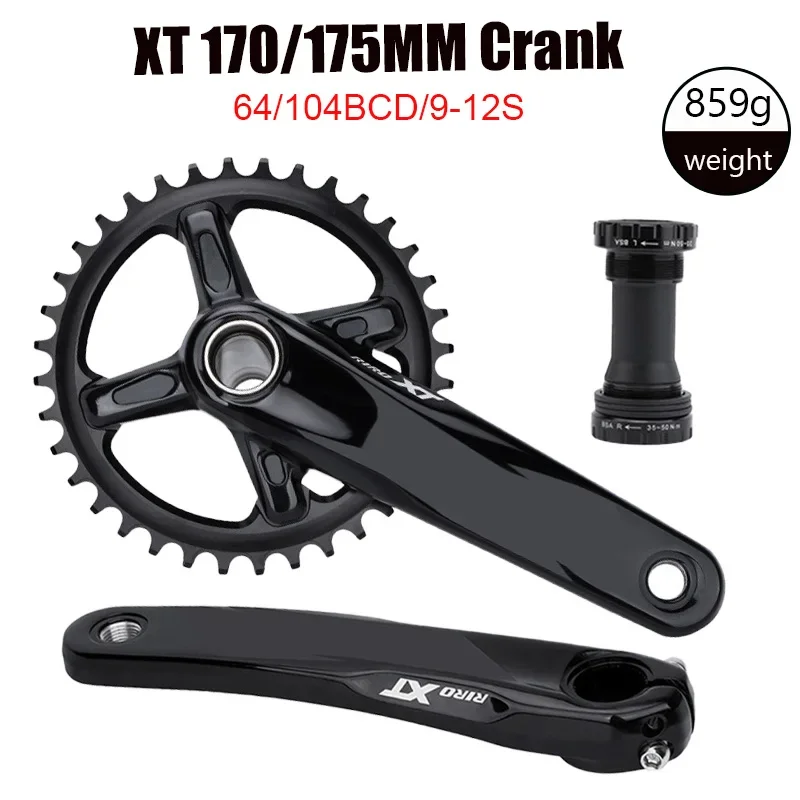 RIRO-XT-crankset-MTB-integrated-crank-104BCD-Bicycle-chainwheel-170 ...