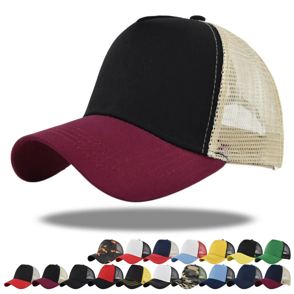 1 PC high quality Hot Sales Solid-color Net Cap Baseball Cap ForMen ...