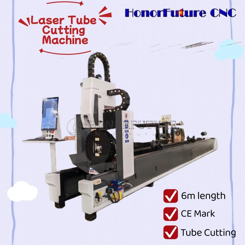 Laser Metal Tube Cutting Machine 6012T Fiber Lase Cutting Tool CNC ...
