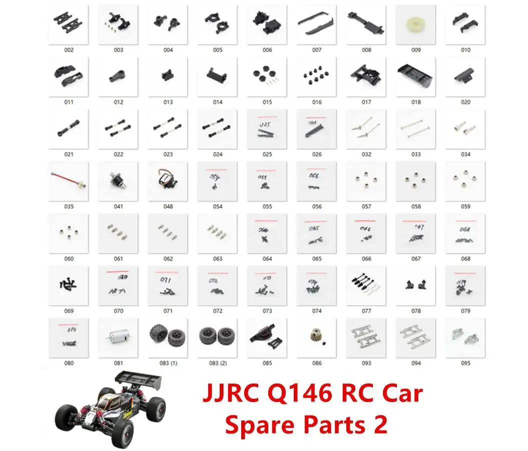 JJRC-Q146-RC-Car-Spare-Parts-wheel-Shock-absorber-Differential-bearing ...