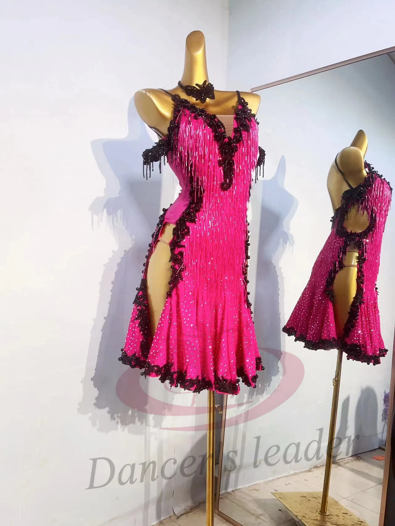 Latin-Dance-Professional-Dress-High-end-Customization-Super-Sparkling ...