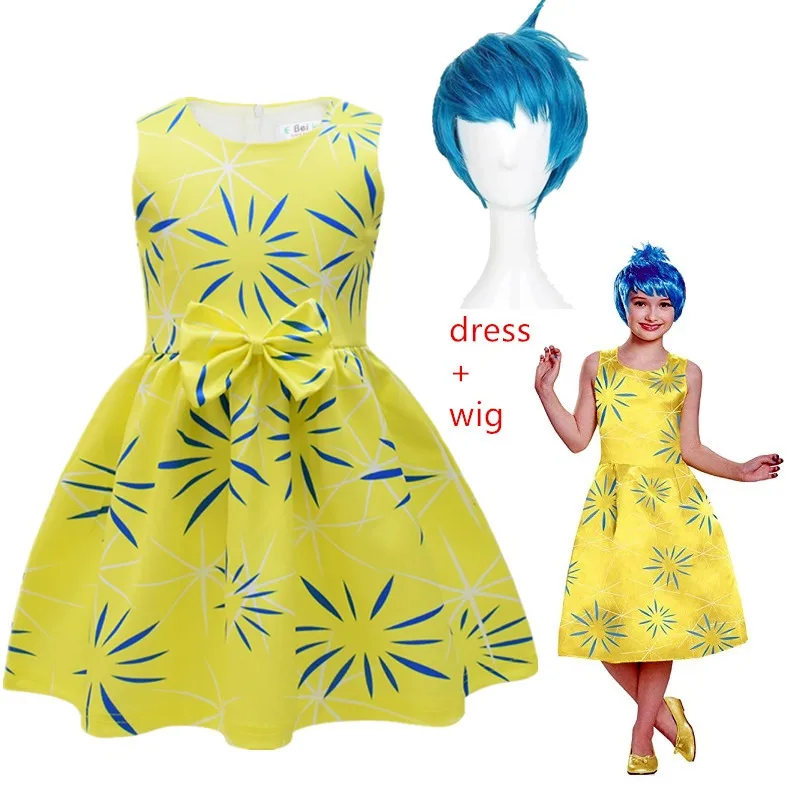 Inside-Out-2-Joy-Inspired-Skater-Dress-Joy-dress-and-wig-Joy-Outfit ...