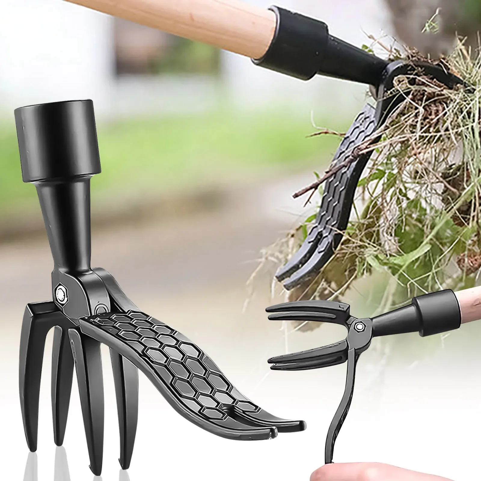 Stand-Up-Weed-Puller-Claw-Aluminum-Alloy-Manual-Weeding-Head ...