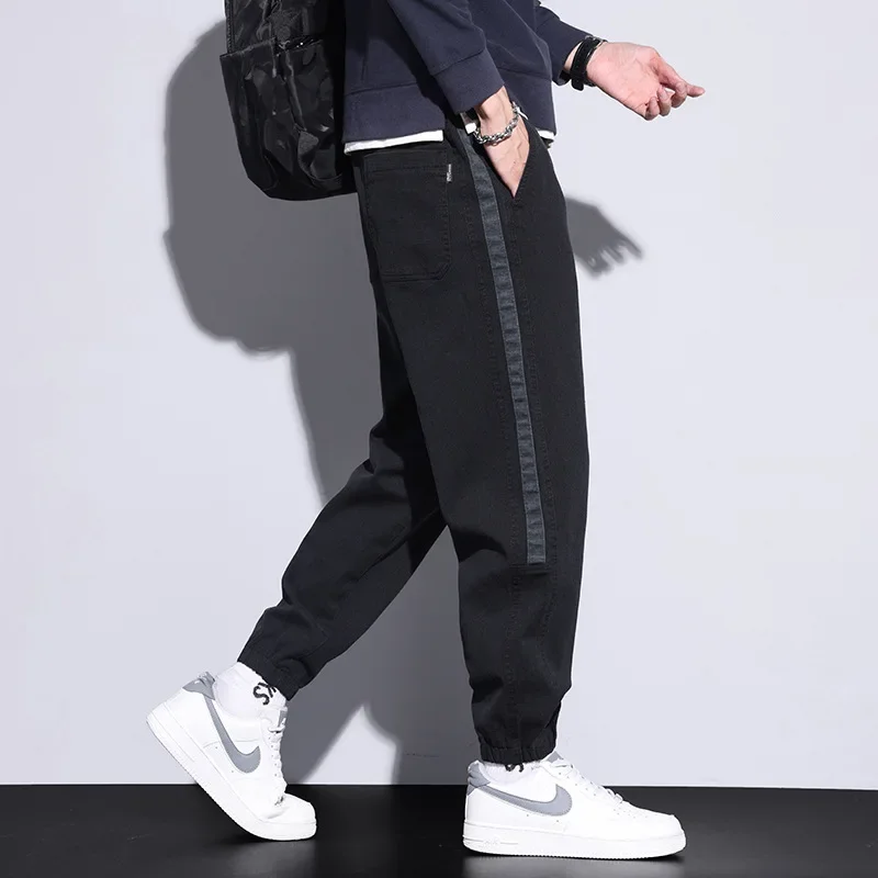 Men-s-Versatile-Loose-fit-Casual-Sweatpants-Trendy-Drawstring-Ankle ...