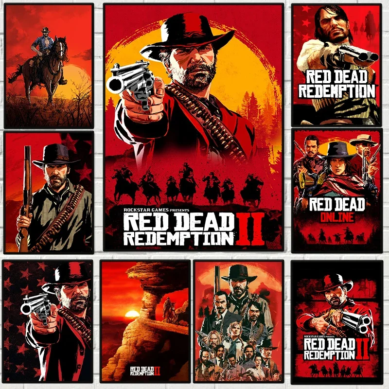 Red Dead Revolver Poster: The Ultimate Wall Art for Fans of Wild West ...