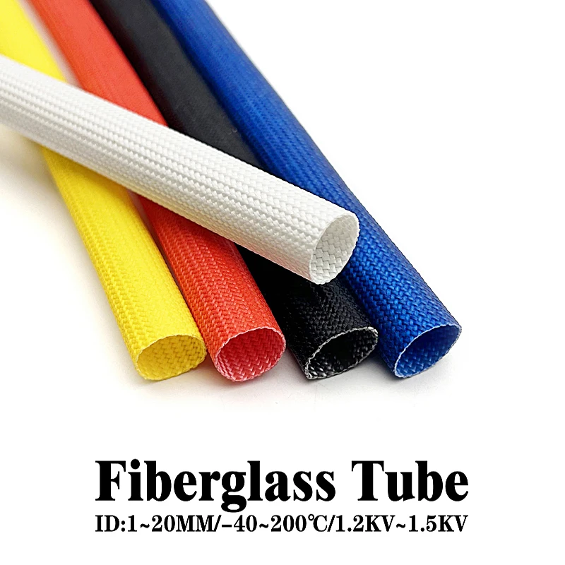 200Deg C Colorful Fiberglass Tube ID 1~20mm Silicone Resin Layer ...