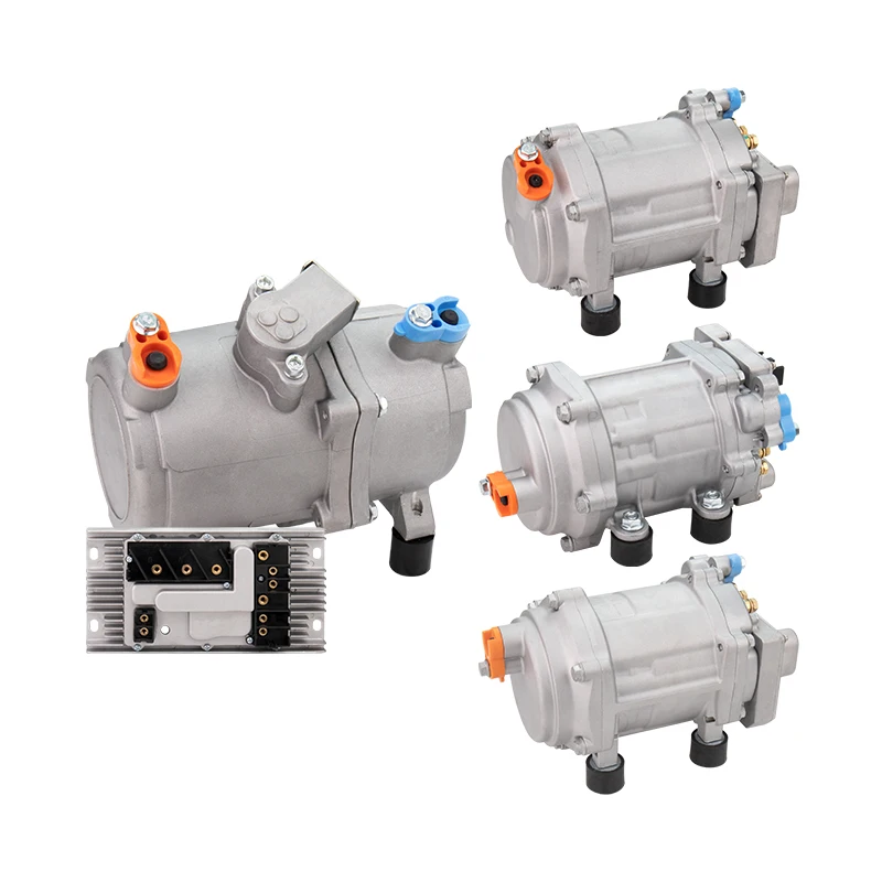 A/C 12V 24V 48V Electric Compressor Set for Auto AC Air Conditioning ...