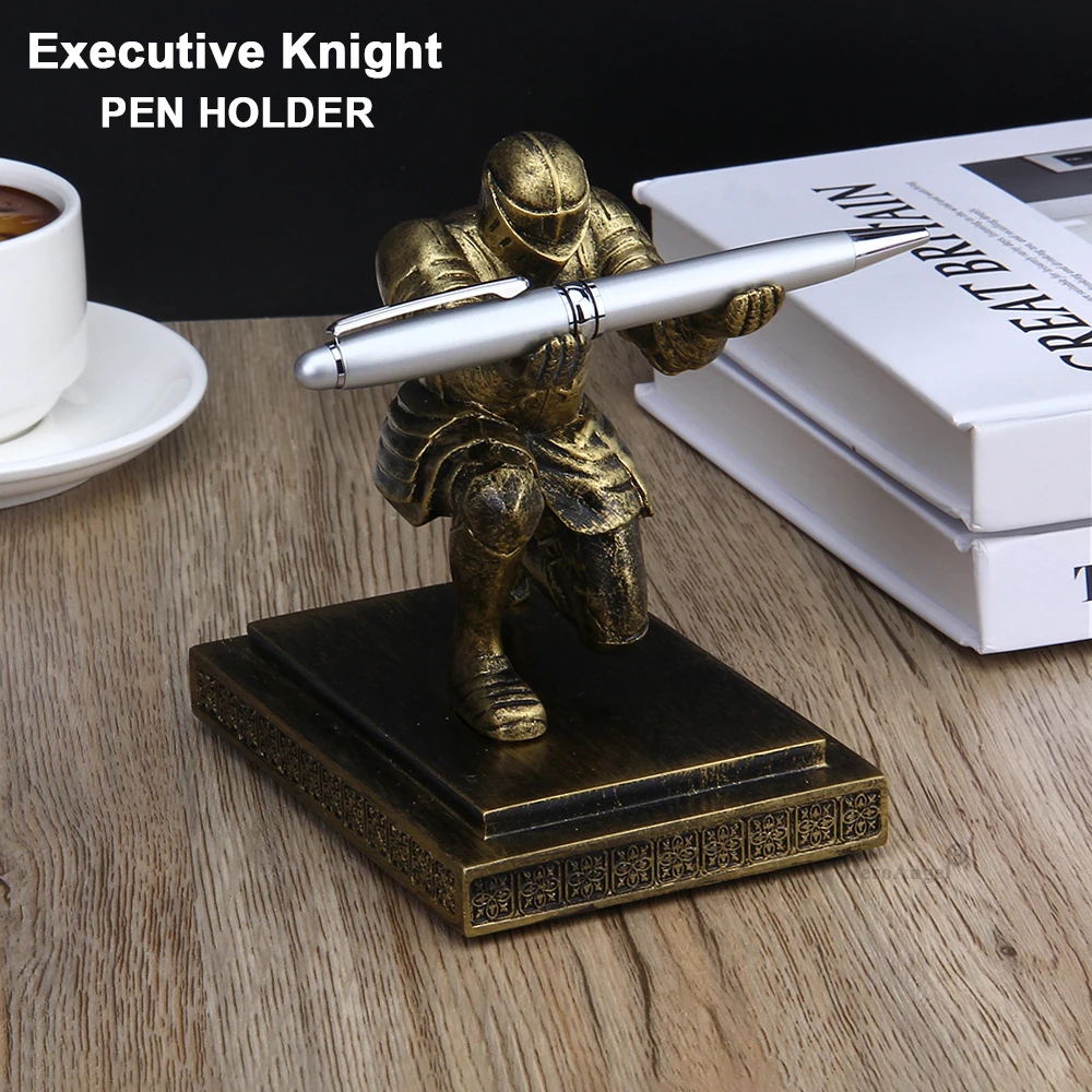 NEW Creative Executive Knight Pen Holder Office Supplies Pen Holder ...
