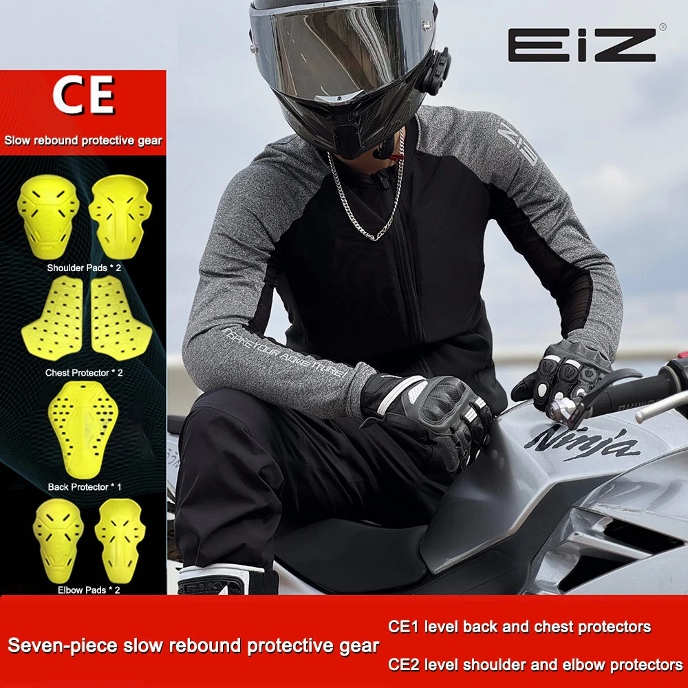 Summer Breathable Motorcycle Jacket Man Women Moto Body Armor Clothing ...