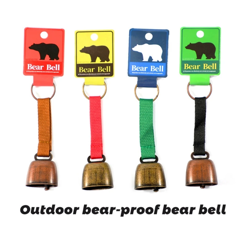 Loud Bear Bell Hiking Gear Alloy Bear Bells for Survival Hiking Biking ...