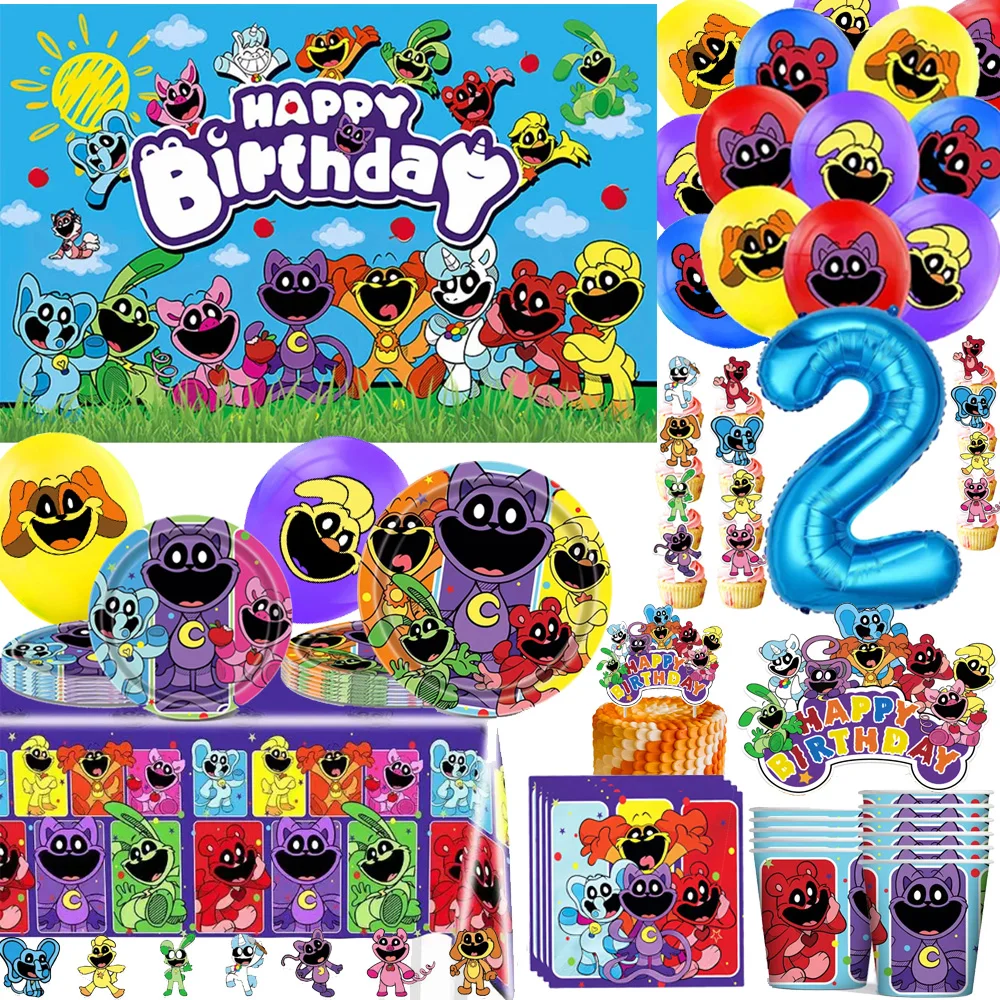 Smiling-Critters-Catnap-Birthday-Party-Decorations-cup-Plates-Tissues ...