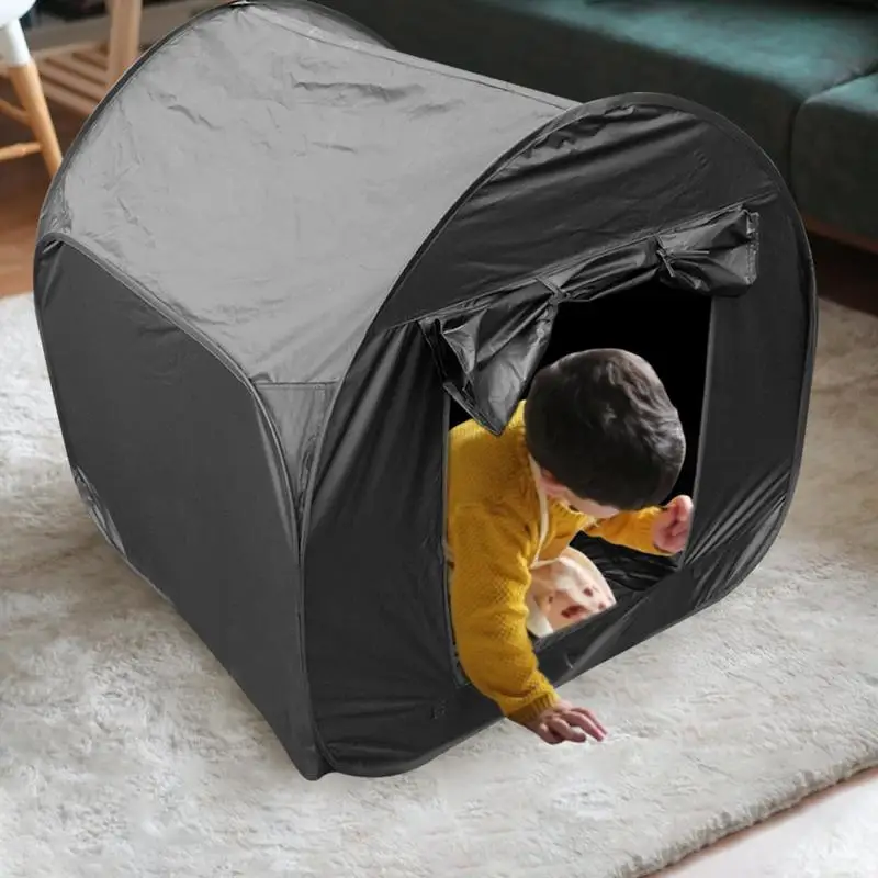 90cm-Pop-up-Sensory-Tent-Kids-Blackout-Play-Tent-With-Travel-Carry-Bag ...