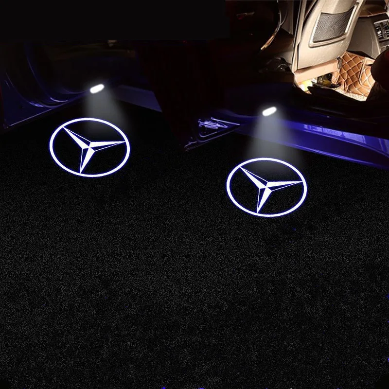 2PCS-Car-Door-Emblem-LED-Light-Welcome-Lamp-Wireless-Laser-Projector ...