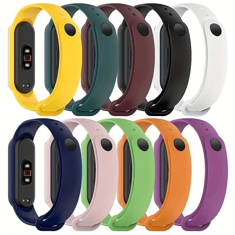 Sport bands for Xiaomi Mi Band 7 6 Watchbands Miband6 NFC silicone High ...