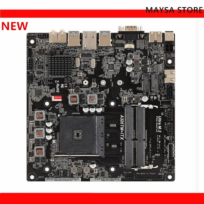 New-A320-AM4-MINI-ITX-ITX-HTPC-motherboard-for-ASRock-A320TM-ITX-board ...