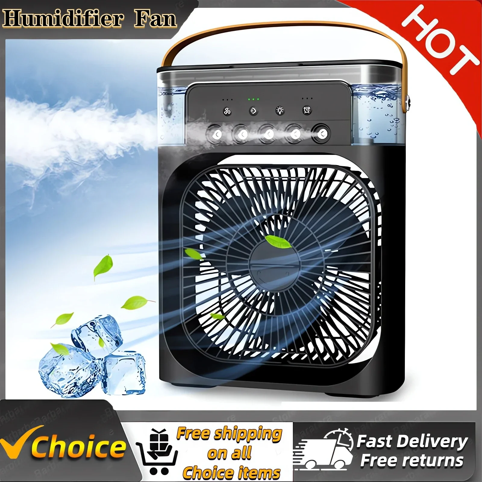 Mini-Evaporative-Air-Cooler-Portable-Air-Conditioning-Fan-with-7-Color ...