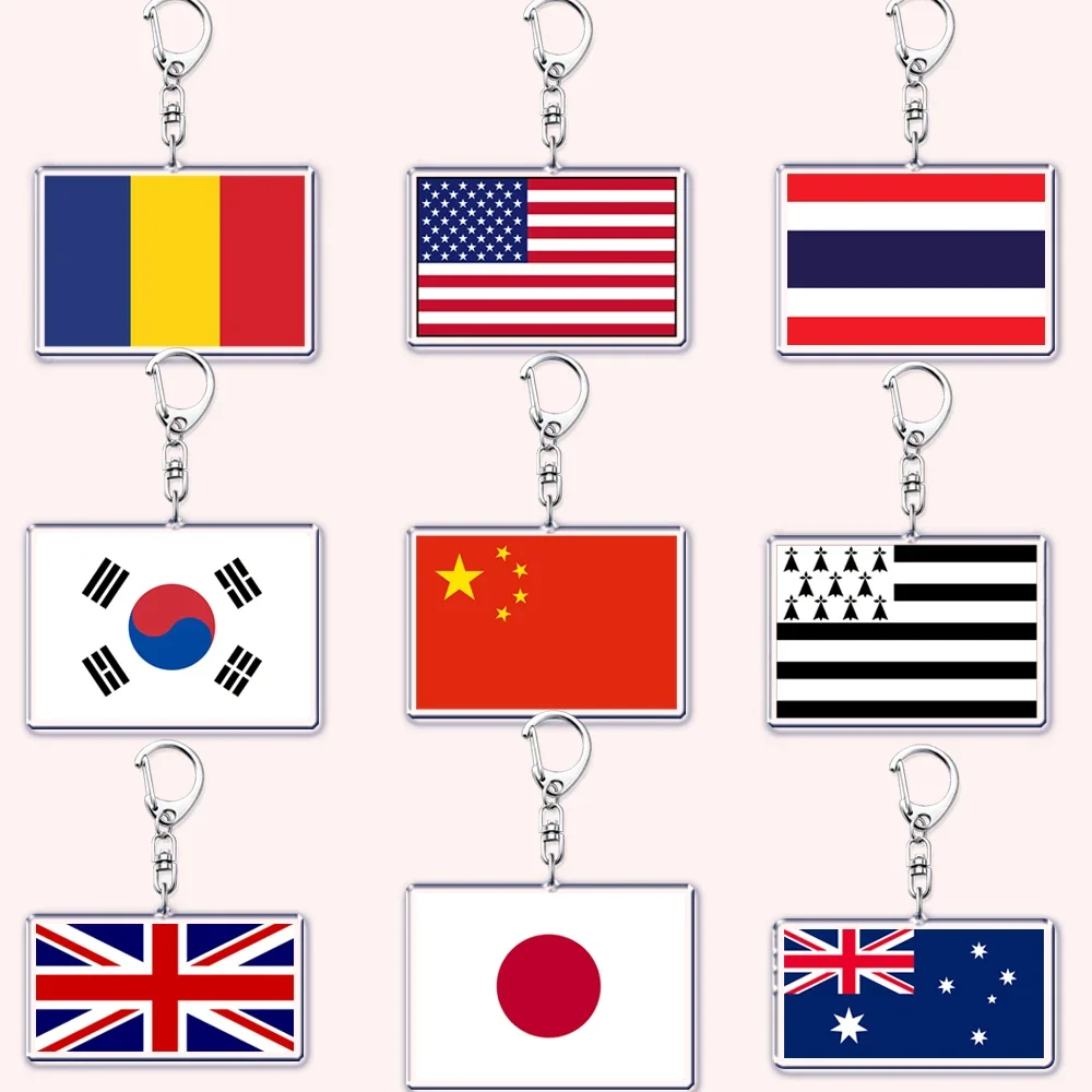 Hot-Country-Flags-Key-Chain-Keychains-Ring-for-Accessories-Bag-Pendant ...