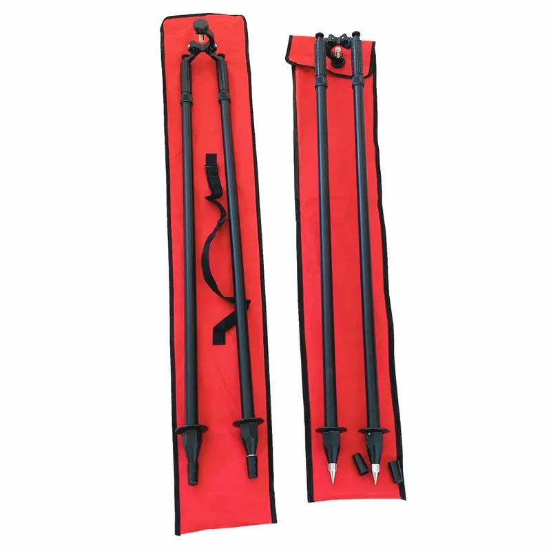 GPS Black Thumb Release Bipod Surveying Pole For Prism Pole Sok Nikon ...