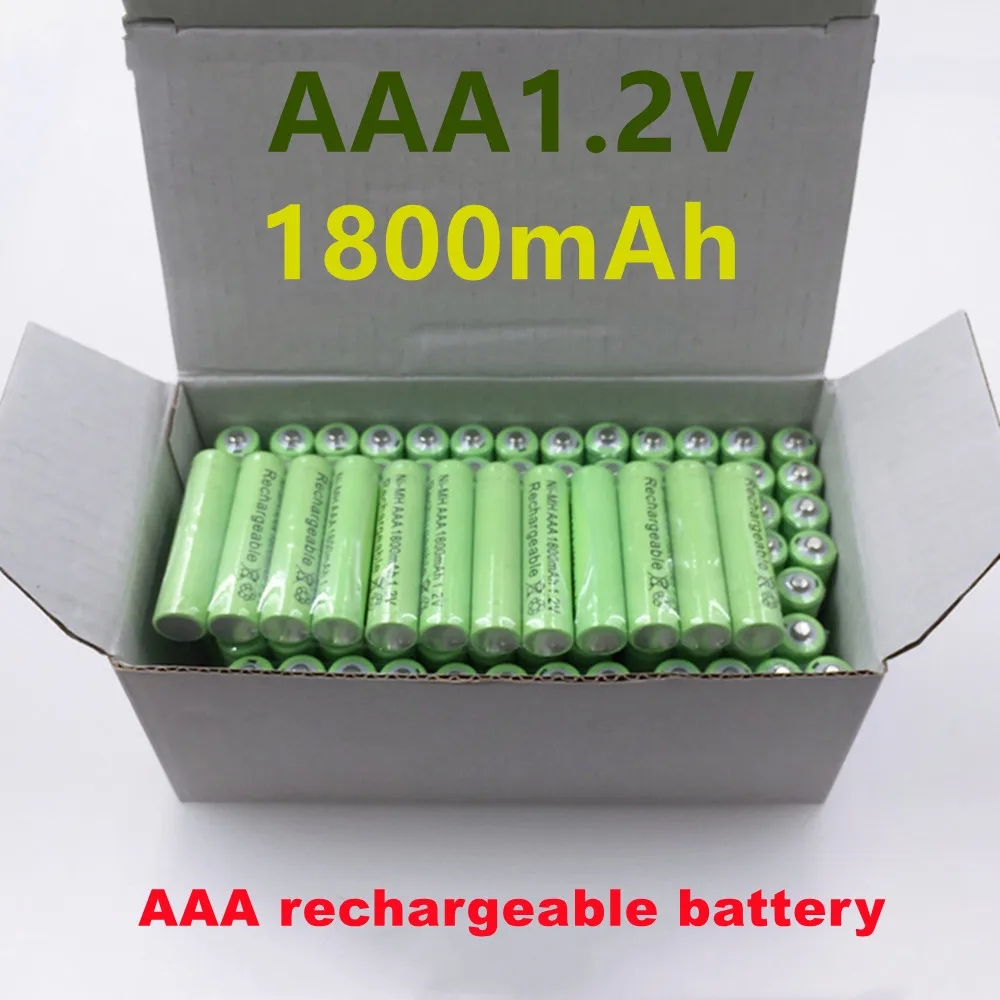 Bater-a-recargable-AAA-100-Original-1800-mAh-1-2-V-calidad-AAA-1800-mAh ...