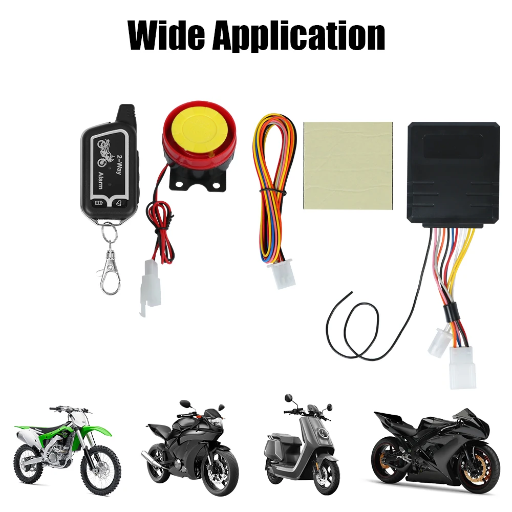Motorcycle two-way anti-theft device remote control vibration with ...