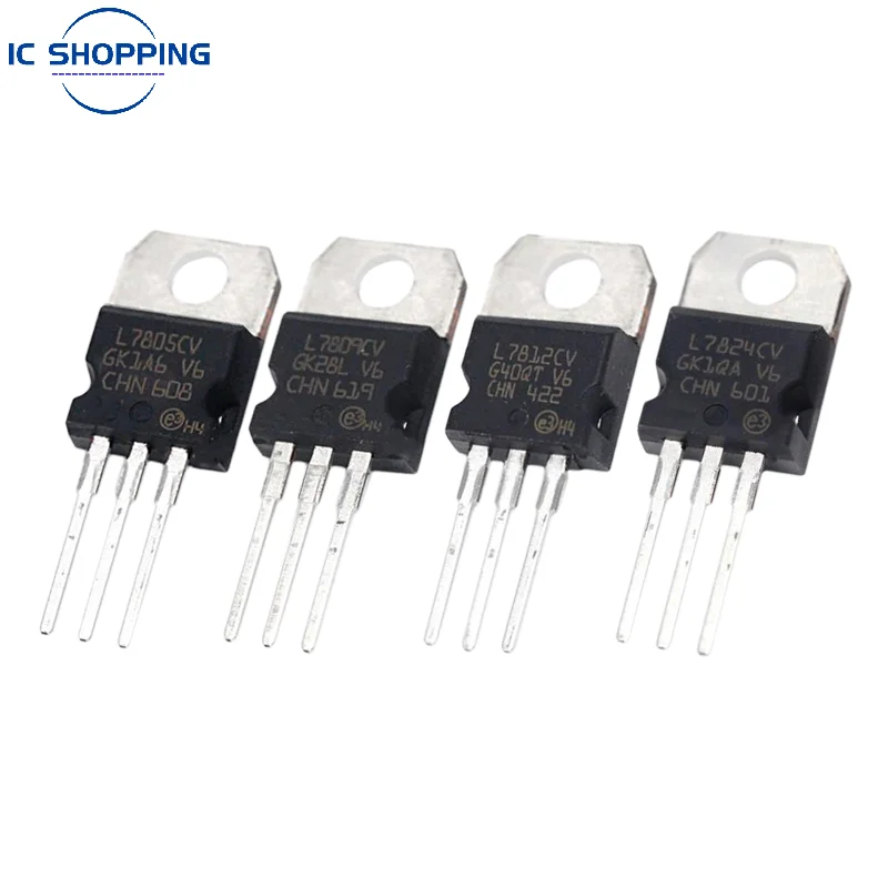 10PCS Triode Voltage Regulator Lm7805CV L7806CV 08 L7810CV L7812CV ...