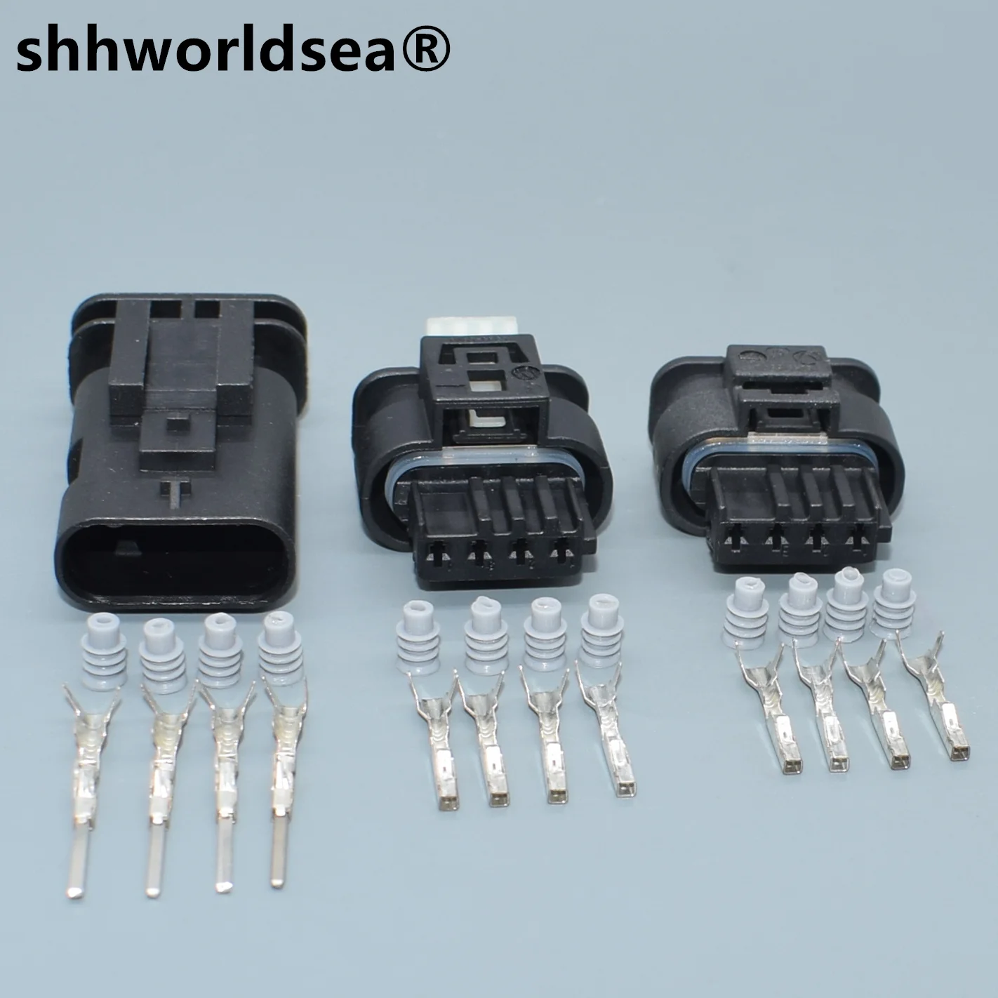 shhworldsea 4pin 1.2mm Auto Electri wire harness plastic plug connector ...