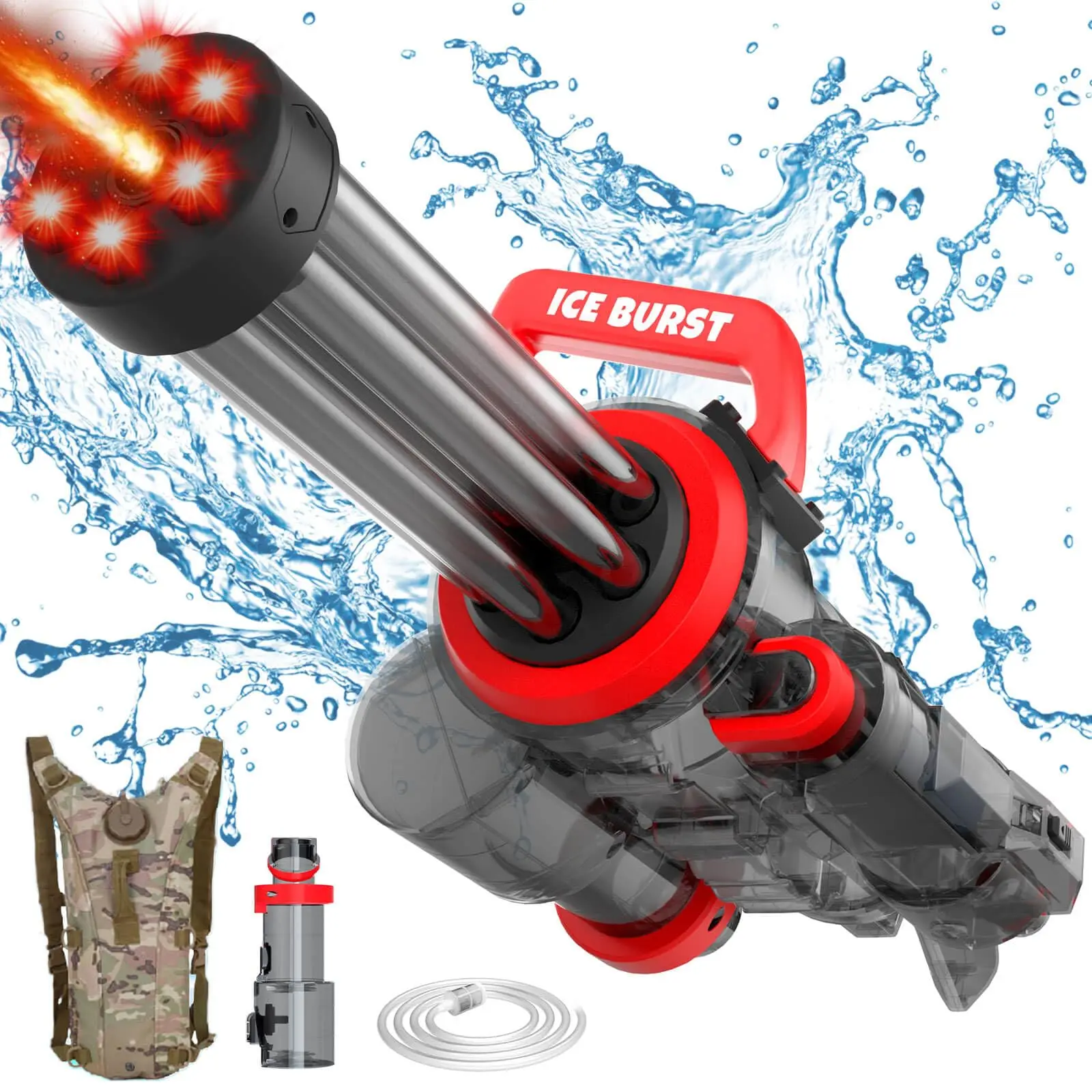 Gatling-Electric-Water-Gun-Toys-With-Lighting-Strongest-Powerful-Water ...