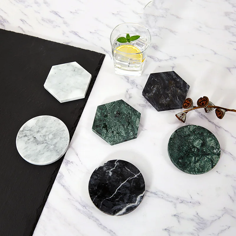 Creative-Luxury-Marble-Ceramic-Coaster-Drink-Cup-Coffee-Pad-Tea-Mat ...