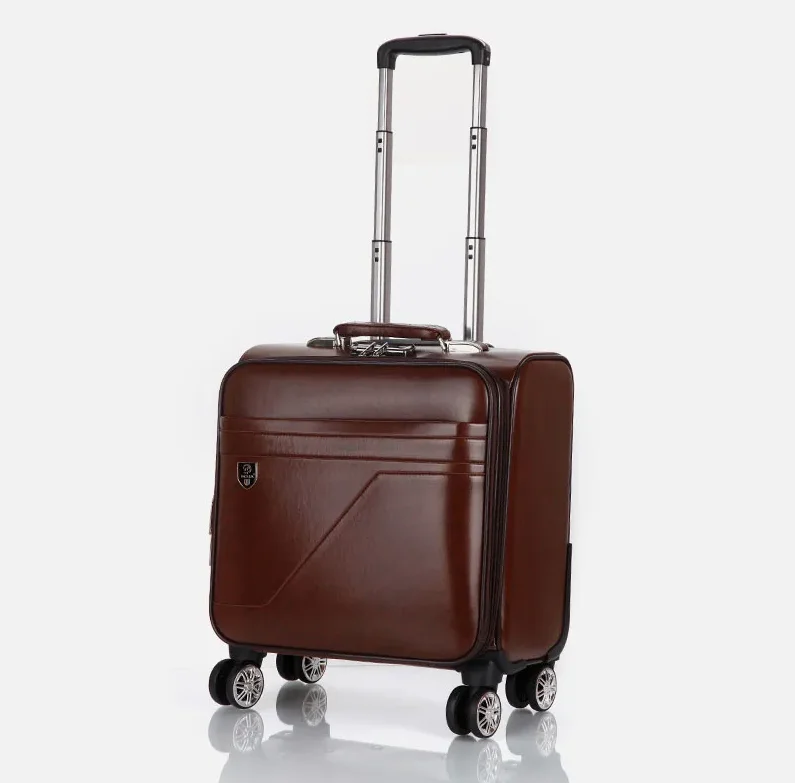 Men business travel rolling bagagem mala underseat carry on malas 18 ...