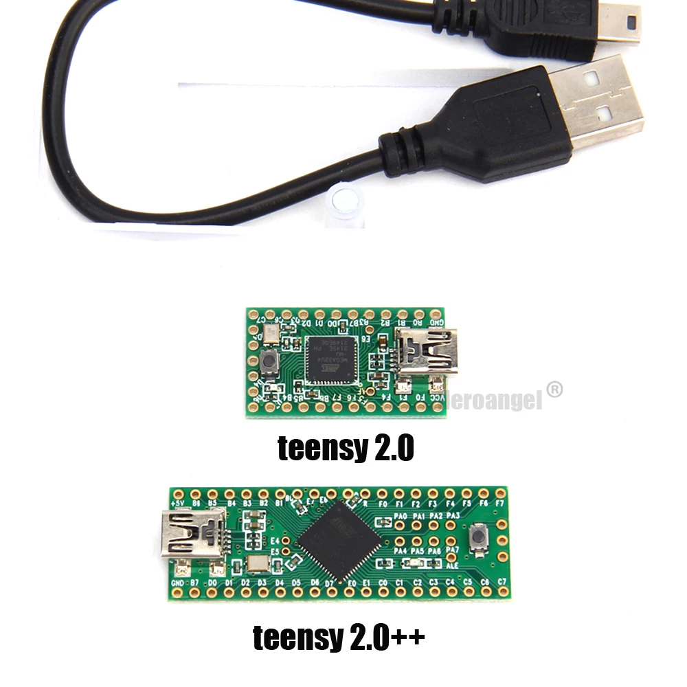 New-Teensy-2-0-USB-AVR-Development-Board-ISP-U-Disk-Keyboard-Mouse-Experimental-Board ...