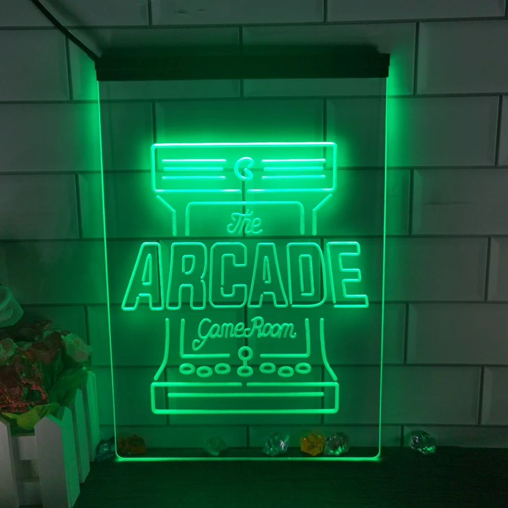 The-Arcade-Game-Room-Console-LED-Neon-Sign-3D-Carving-Wall-Art-for-Home ...