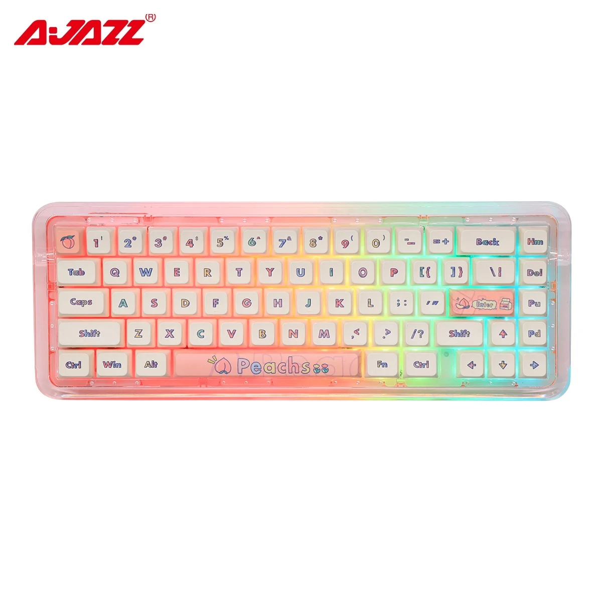 FirstBlood-B67-Fully-Transparent-Mechanical-Keyboard-Wireless-Bluetooth ...
