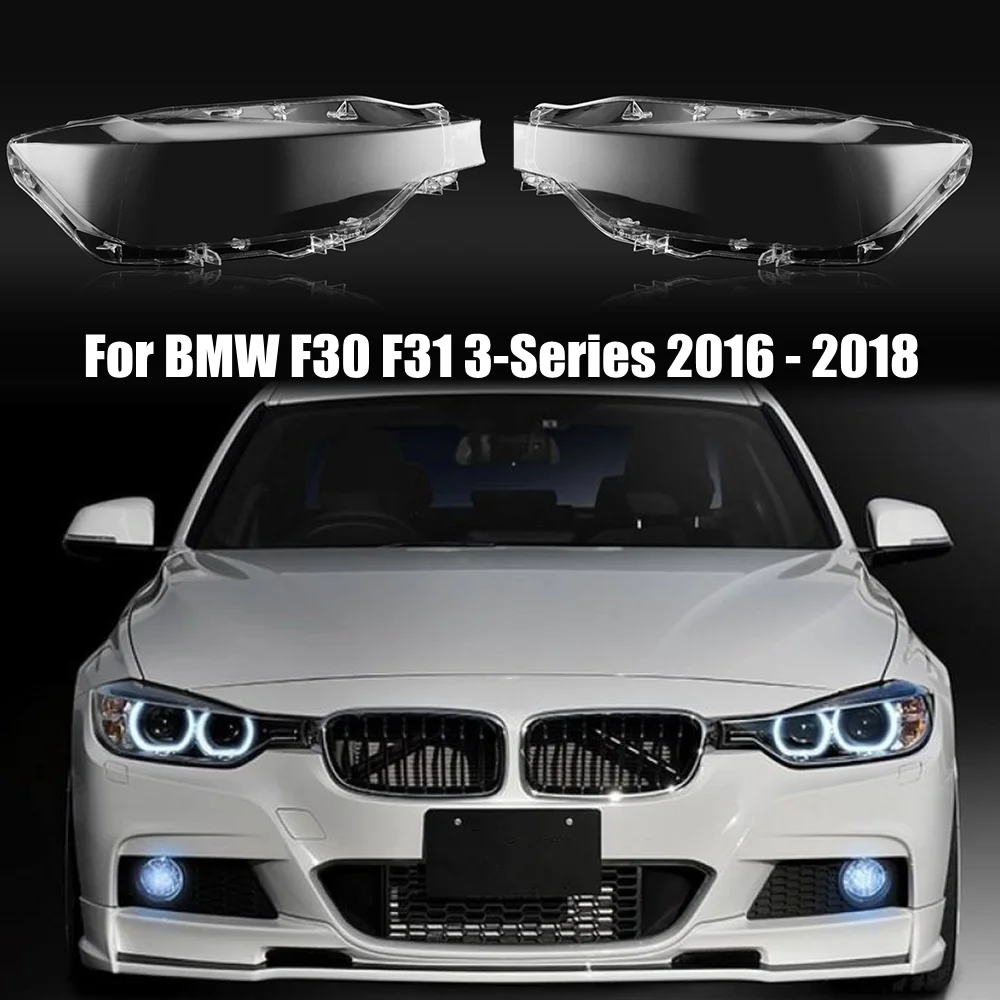 1-Pair-Car-Headlight-Lens-Glass-Lampshade-Led-Headlight-Cover-Shell-Len ...