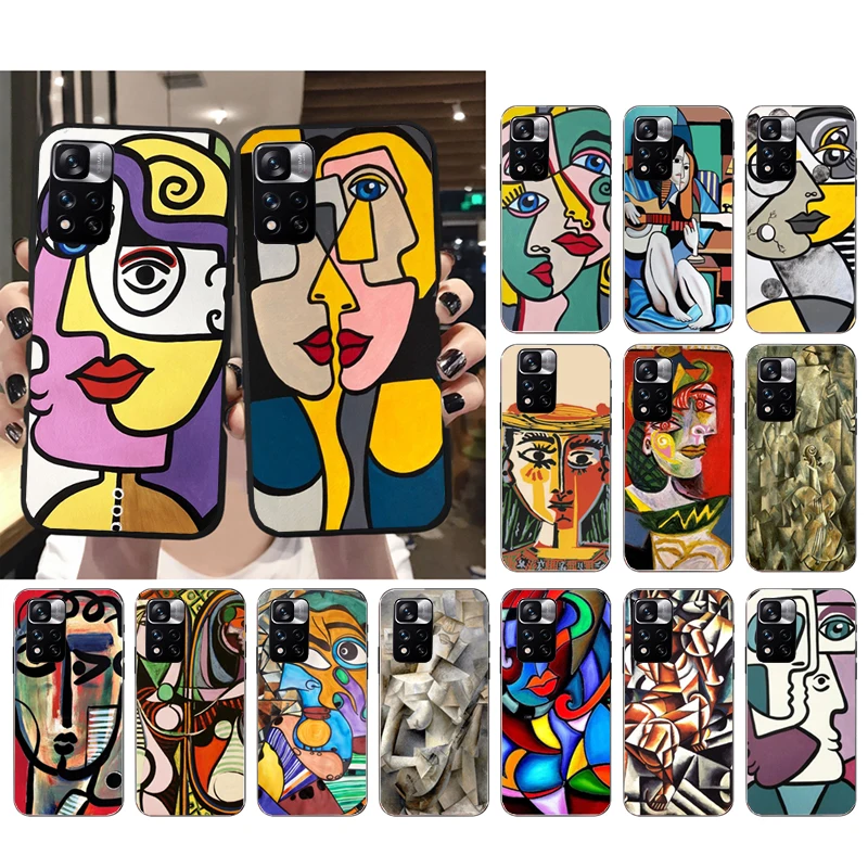 Picasso-Abstract-Art-Paint-Phone-Case-For-Xiaomi-Redmi-note-13-12-Pro ...
