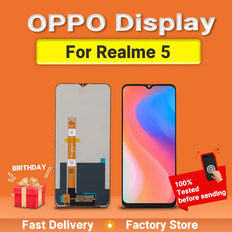 RMX1911-RMX1919-High-Quality-Display-For-OPPO-Realme5-LCD-Tested-Touch ...
