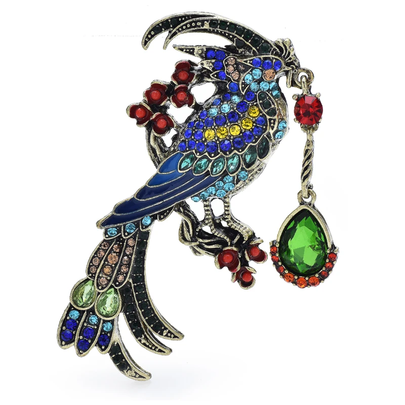 Wuli-baby-Luxury-Bird-Brooches-For-Women-Unisex-Shining-Beautiful-Bird ...